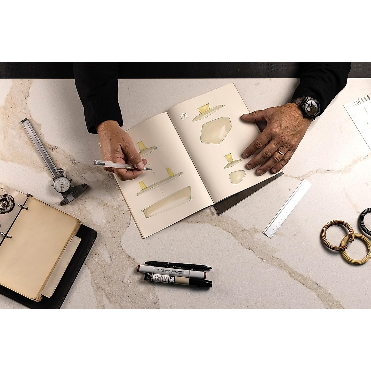 NEIKO Heritage Designs Contemporary Pull 5-1/16 Inch (128mm) Center to Center Brushed Brass Finish (10-Pack)