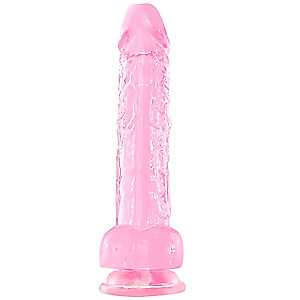 6.7 in Pink Dildo,Mini Dildo with Strong Suction Cup for Hands-Free Play,Adult Sex Toys for Beginner