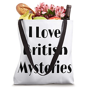 I Love British Mysteries Tote Bag
