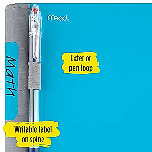 Five Star Advance Spiral Notebooks, 3 Subject, College Ruled Paper, 11" x 8-1/2", 150 Sheets, With Spiral Guard and Movable Dividers, Blue (73138)