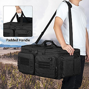 GOBUROS RC Storage Bag for 1/8 and 1/10 Car, RC Carrying Case with Bottom Solid Clapboard for Support and Multi-Pockets for RC Tools (Patent Design)