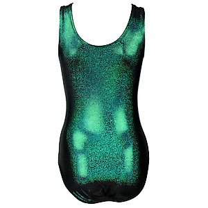 Look-It Activewear Holly Jolly Christmas Leotard for Gymnastics, Dance or Tumbling Child X-Large (size 12-14)