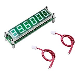 Walfront Frequency Counter PLJ-6LED-H LED Display Digital Frequency Counter Meter Tester Module 1MHz- 1000MHz Measuring Range High Resistance(Green Font)
