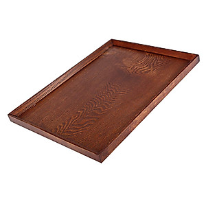 Wooden Serving Tray Plate Serving Tray Food Home Decoration Easy to and Convenient to Storage (42 * 30 * 2cm)