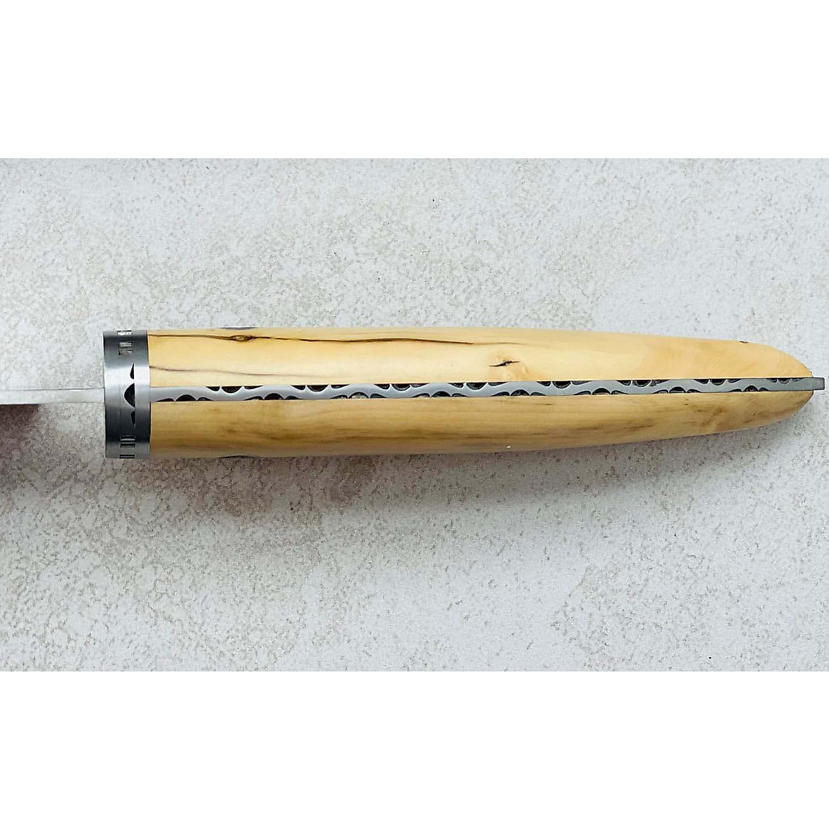 Laguiole en Aubrac Cuisine Gourmet Stainless Fully Forged Steel Made In France Cook's Chef 's Knife, 8-in / 20.3cm (Boxwood Handle)