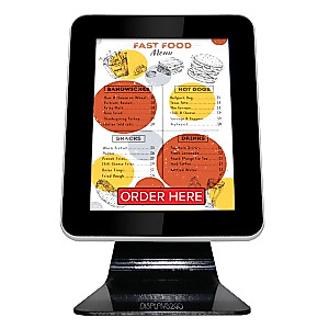 Displays2go Interactive Touch Tabletop Signage, Android 7.1 OS – Black (DGCTDSTCH15BK)