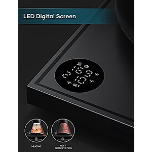 Electric Kettle, INTASTING Professional Electric Gooseneck Kettle, LED Digital Display, Precise 1℉ Temperature Control, 0.65mm Ultra-Slim Spout, 0.8 L, Auto Keep Warm, Mute, Pour Over Stopwatch