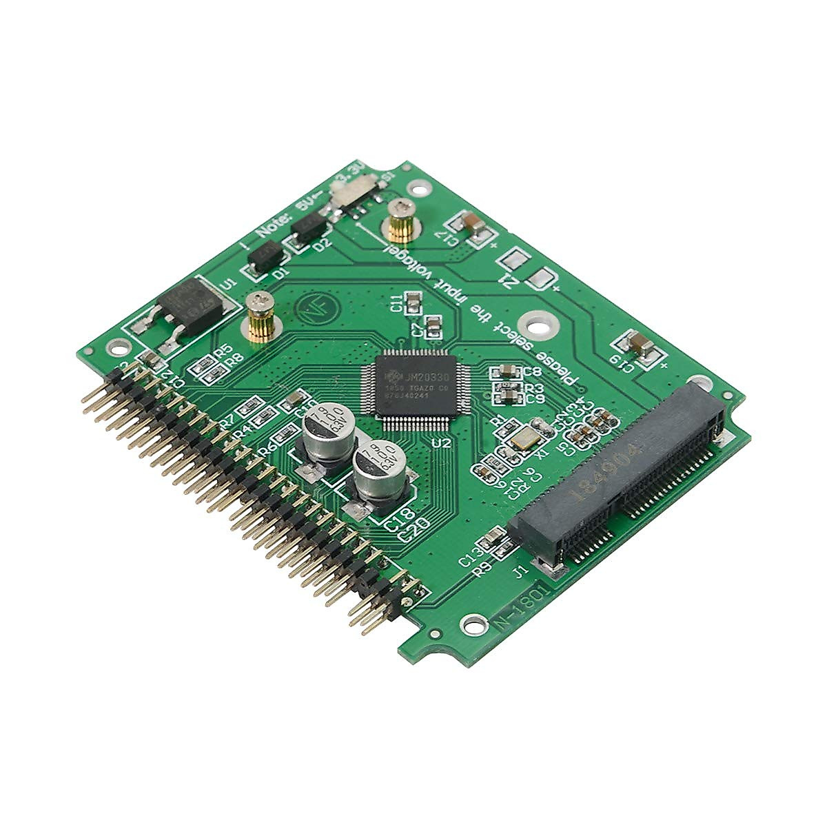 Cablecc mSATA SSD to 2.5 inch IDE 44pin Hard Disk Case Enclosure for Notebook Laptop Low / Standard Profile