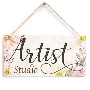 Meijiafei Artist Studio - Art Studio Door Gift Sign 10"x5"