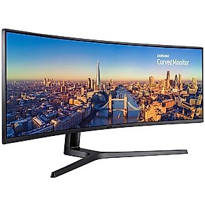 Samsung LC49J890DKNXZA 49" C49J890DKN 3840x1080 Super Ultra-Wide Monitor with USB-C for Business (Renewed)