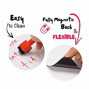 Mr. Pen- Magnetic Dry Erase Whiteboard, 12" x 8.3", Magnetic Dry Erase Board Sheet with 4 Dry Erase Markers, Magnetic Whiteboard for Fridge, Fridge Whiteboard, Dry Erase Board Magnetic