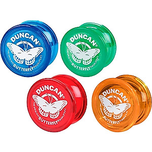Duncan Butterfly lot - Four New Yo-Yos - FREE Strings! (Colors Vary)