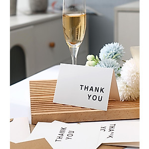 100 PK Bulk Thank You Cards with Envelopes Assorted - 5 x 3.5 Inches Wedding Thank You Cards Baby Shower Bridal Shower Personalized Thank You Notes for Small Business Graduation Funeral Birthday