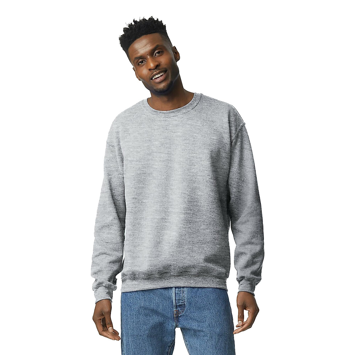 UGP Campus Apparel Gildan Men's Heavy Blend Crewneck Sweatshirt - X-Large - Sport Grey