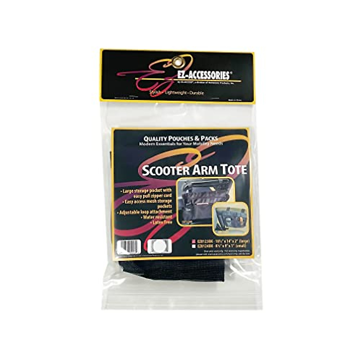 EZ-ACCESS EZ-ACCESSORIES Scooter Arm Tote for Wheelchairs & Mobility Scooters, Large
