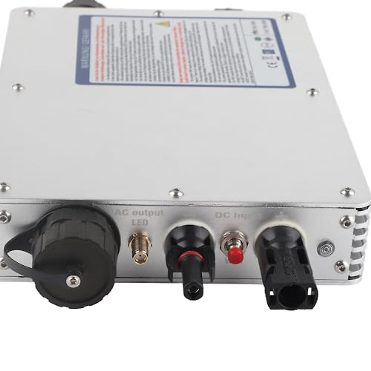 600W WIFI Control Power Inverters, Automatic Identification Solar Power Grid Tie Micro Inverter AC120 230V(Silver US Plug)