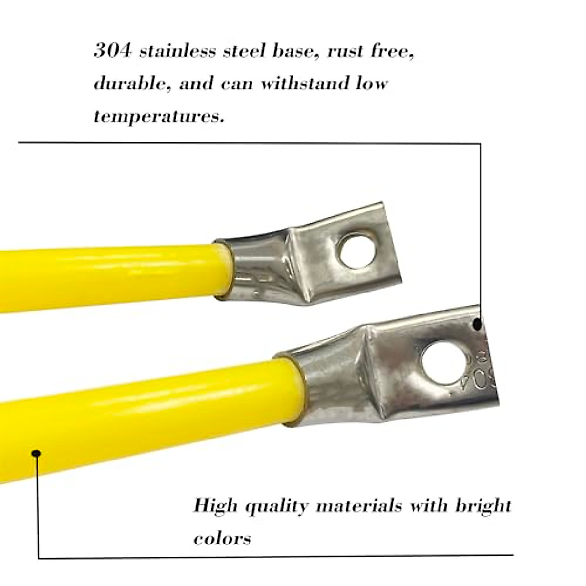 SUONE Snow Plow Blade Mark/Guide Kit Yellow 20 '' /45 Degree Curved Base 304 Connect to The Edge of The Polar Star Plow Mark Plow The Most Blizzard Boss SNO Way West Meyer More Pickup SUV UTV ATV