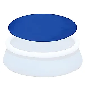 Swimming Pool Dustproof Blanket Film Cover For Round Pools Hot Tub Waterproof Cover Heat-Resistant Sun Protection Spa Safety Protector Outdoor Garden Patio ( Color : Blue Round , Size : 10FT/118.1in )