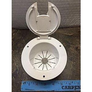 POWER CORD CABLE HATCH 30 or 50 AMP cord White RV Camper Motorhome