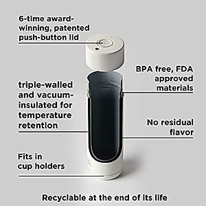 Frank Green Mint Gelato Ceramic Lined Reusable Bottle with Push Bttn Lid, 1 EA