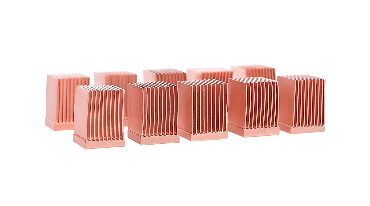 Alphacool 10x10mm Copper GPU RAM Heatsinks - 10pcs