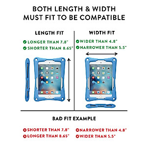 Cooper Trooper Rugged Case for 7.9, 8, 8.4, 8.7, 8.9" Tablets | Tough Bumper Protective Shock Proof Kids Holder Carrying Cover Bag, Stand, Strap