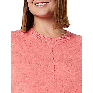 Amazon Essentials Women's Classic-Fit Soft Touch Long-Sleeve Crewneck Sweater, Coral Pink, Medium