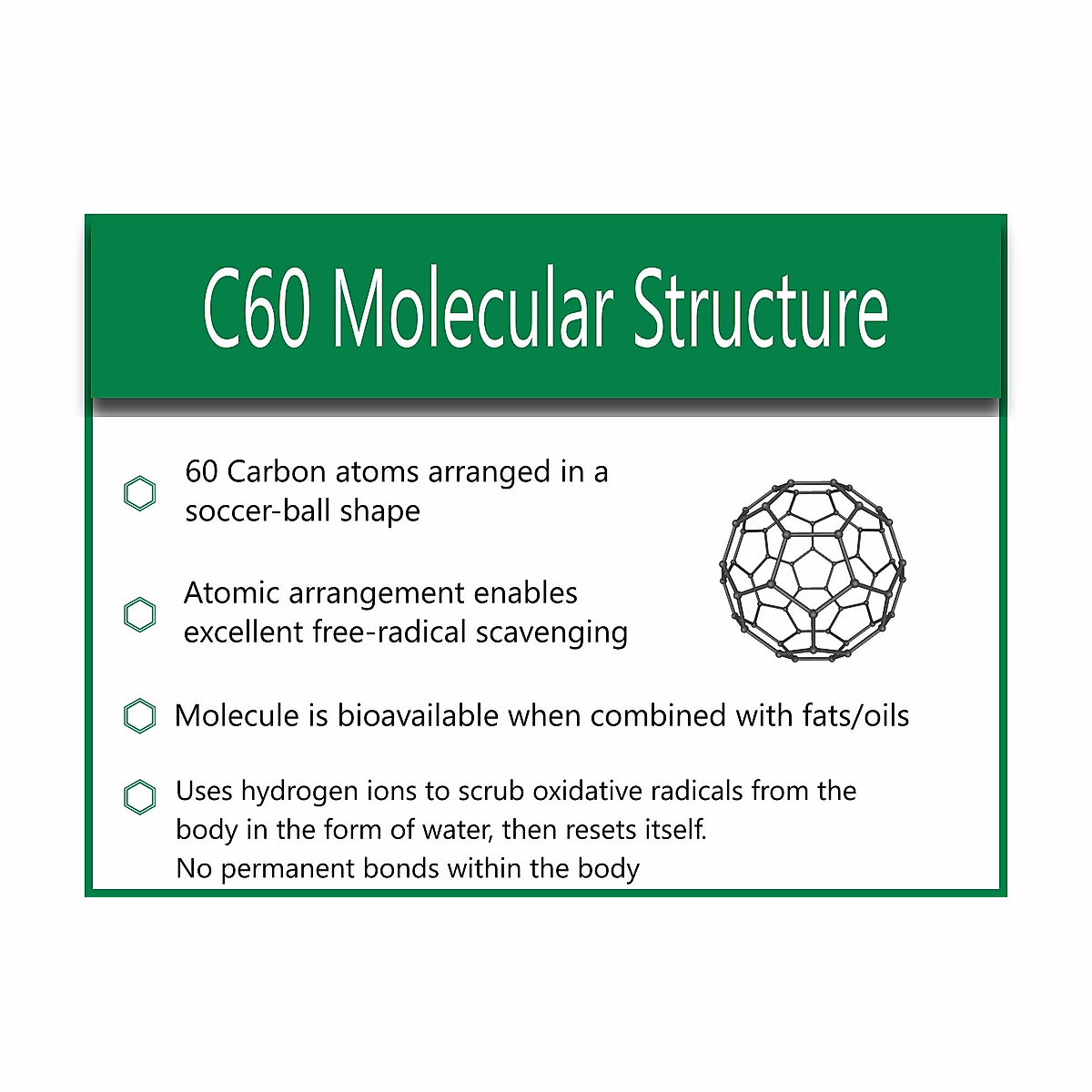 Flambeau Labs C60 Capsules | 90 Count | 2.5mg Carbon 60 99.9% per Serving | Carbon 60 in Olive Oil
