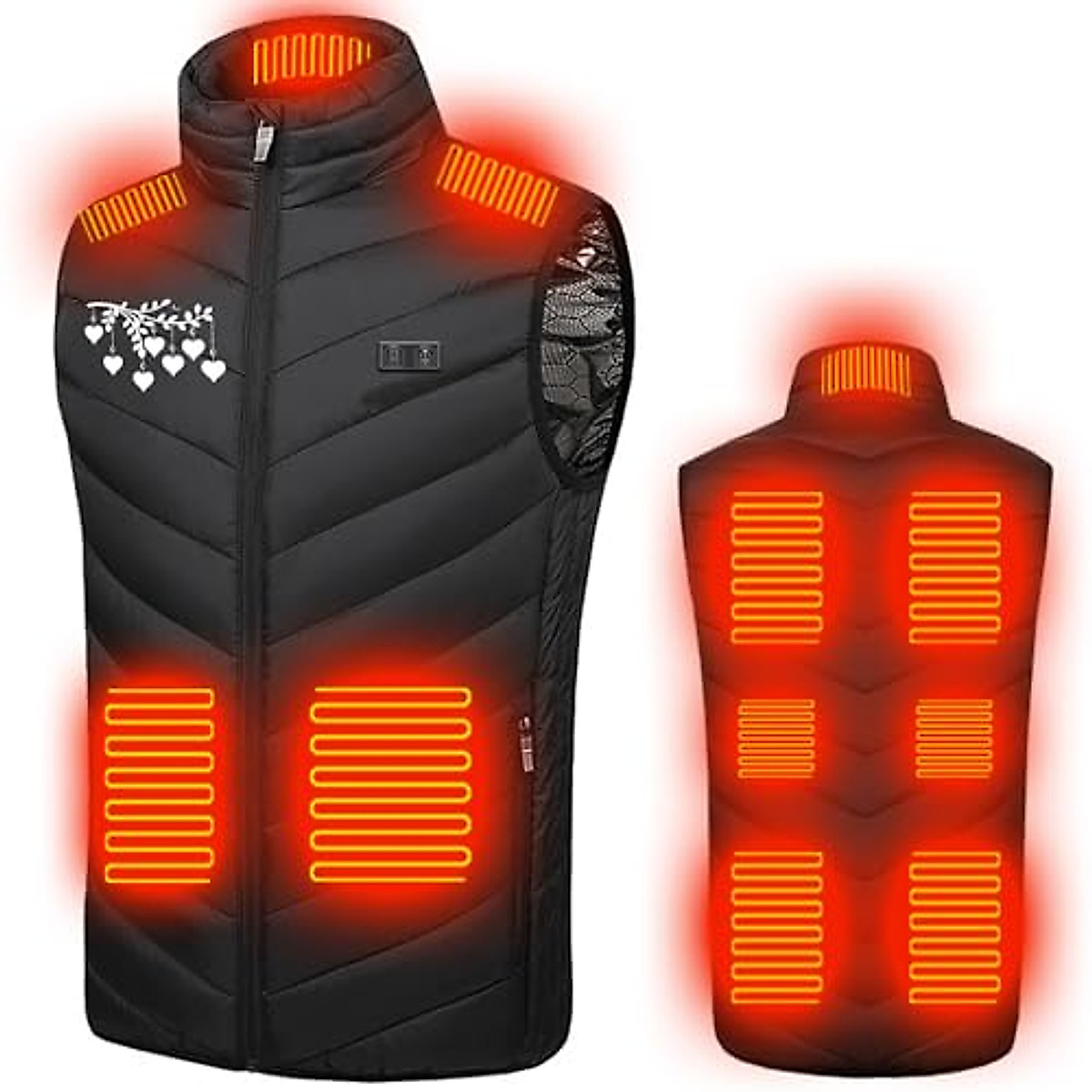 ysgfhgjw deals of the day lightning deals Heated Vest for Men and Women, USB Rechargeable Heated Jacket Electric Heating Vest, Not Included Battery Black S