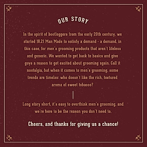 18.21 Man Made Original Sweet Tobacco 3-in-1 Body Wash, Shampoo, & Conditioner for Men, All Hair & Skin Types, Strengthens and Moisturizes in a Manly Aroma, 18 Fl Oz