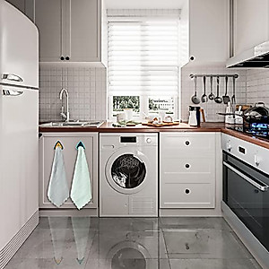 4 Pcs Dish Towel Hooks,Self Adhesive Wall Dish Towel Holder,Kitchen Push Hooks for Towel