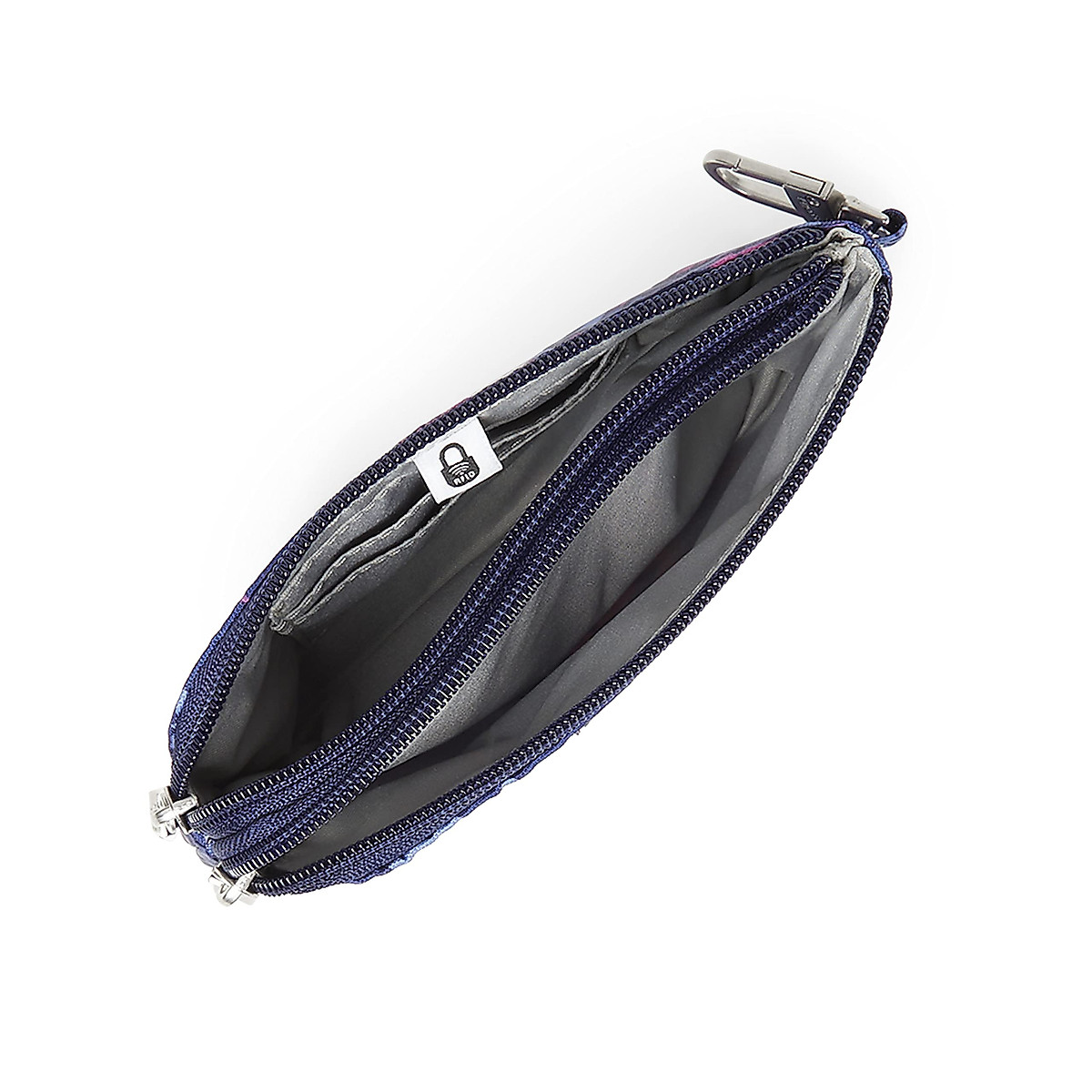 Baggallini womens On the Go Daily RFID Pouch, Navy Garden, One Size US