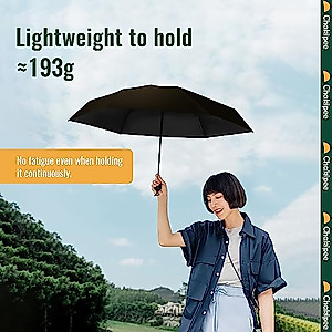 Chakipee Small Mini Sun Umbrella Light Compact Design Perfect for Travel Pocket Lightweight Portable UV Umbrella for Sun Protection, Sun&Rain Folding Umbrella