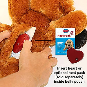 Original Snuggle Puppy Junior - Heartbeat Behavioral Aid Puppy Toy – Puppy Heartbeat Toy Sleep Aid (Biscuit)