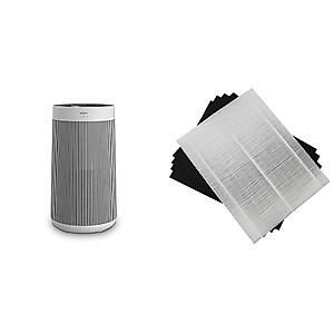 Winix T810 Large Room Air Purifier AHAM Verified for up to 410 sq ft All-in-One 4-Stage True HEPA Air Purifier & Genuine Winix 115115 Replacement Filter A for C535, 5300-2, P300, 5300, White/Black
