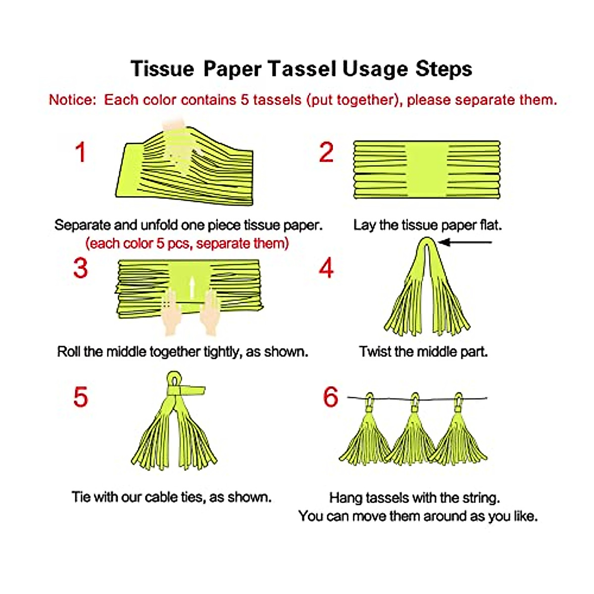 Purple White Lavender Party-Decorations Tassel-Garland - 20pcs Women Girl Birthday Supplies Tassels, Baby Bridal Shower Wedding Engagement Bachelorette Graduation Decor Panduola