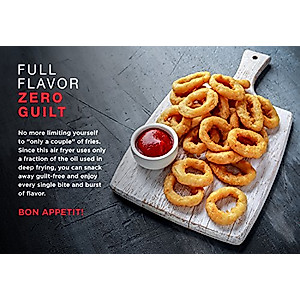 Chefman Digital 3.5 Quart Touch Screen Air Fryer Oven w/ Space Saving Flat Basket, Healthy Oil-Free Airfryer w/ 60 Minute Timer & Auto Shutoff, Dishwasher Safe Parts, BPA-Free, Black