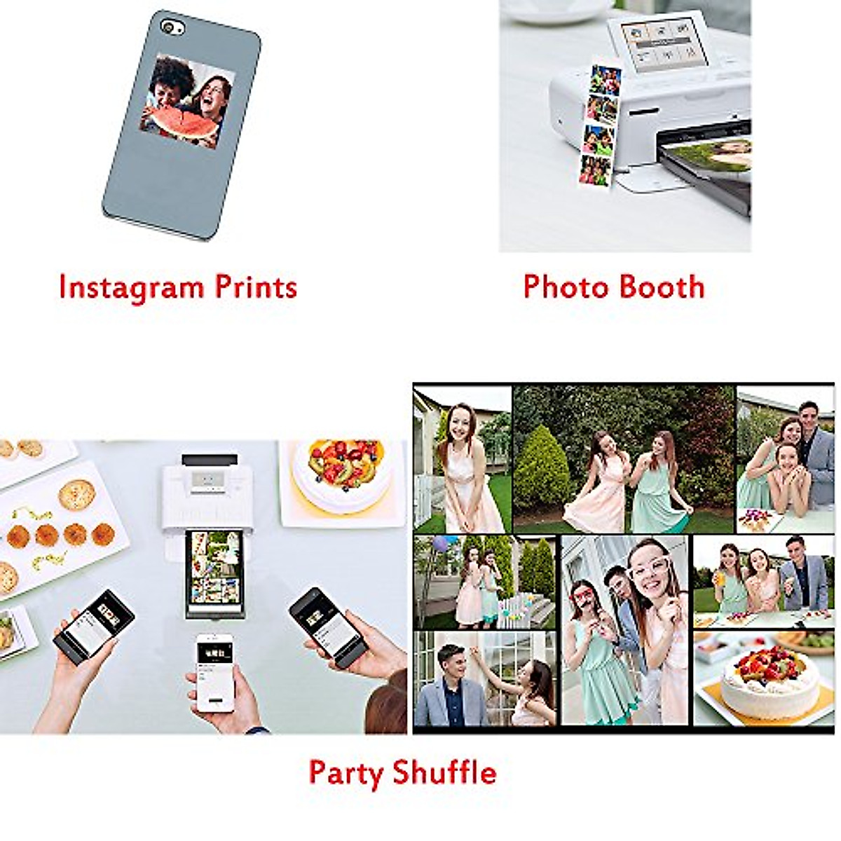 HeroFiber Canon SELPHY CP1300 Wireless Compact Photo Printer (White) + Canon KP-108IN Color Ink Paper Set (Produces up to 108 of 4 x 6 Prints) + USB Printer Cable Ultra Gentle Cleaning Cloth