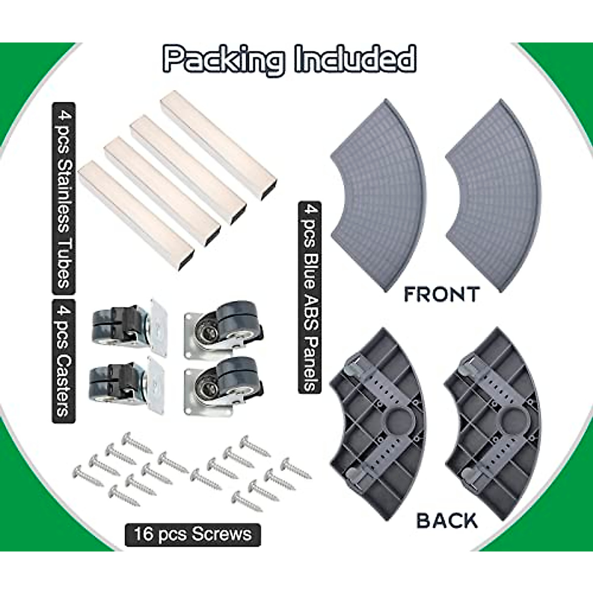 IVONNEY Large Plant Stand with Wheels, Adjustable Rolling Plant Caddy 14.6-20 Inch, Heavy Duty Plant Dolly with Wheels for Outdoor Planters, Garden Pot Mover (440lbs Capacity)