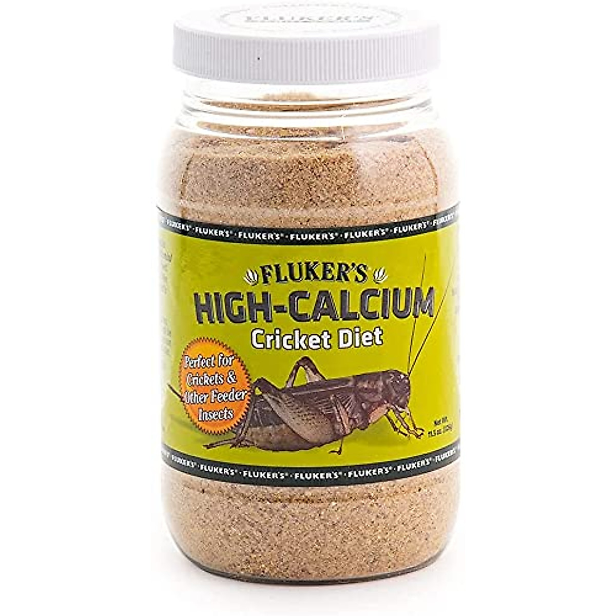 Fluker's High Calcium Cricket Diet 11.5oz - Includes Attached DBDPet Pro-Tip Guide