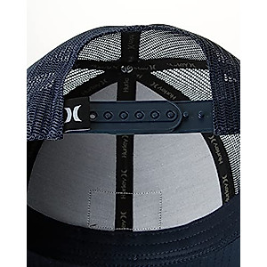 Hurley Men's Caps - Fairway Trucker Mesh Panel Baseball Cap Trucker Hat - Snap Back Hats for Men, Size One Size, Obsidian