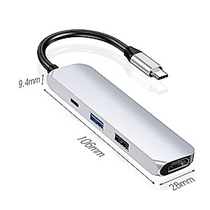 WJCCY USB C Hub Tipo C Hub USB 3.0 Porta PD Adaptador de Alimentacao USB-C Divisor Hub