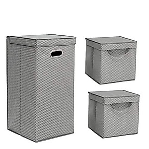 Delta Children 3-Piece Nursery Organization Set for Babies and Kids, Dove Grey