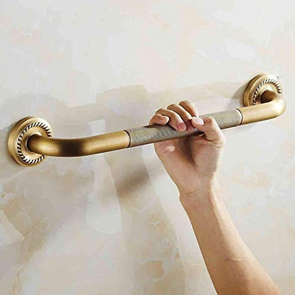 CRODY Bath Wall Attachment Handrails Grab Bar Rails Handrail Shower Grab Rails Towel Rack Bath Grab Bar Bathtub Toilet Kitchen Stairway Handrail Pregnant Women the Disabled and the Elderly Armrests/Br