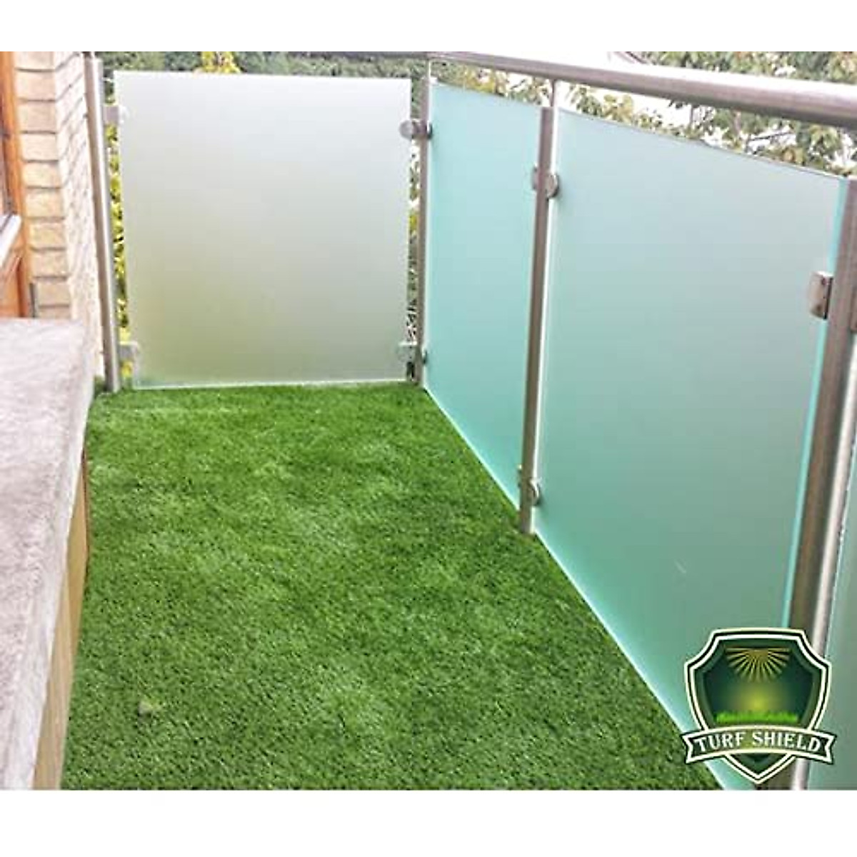 Turf Shield - Vinyl Black Screen, Clear Screen, Opaque Matte Screen Window Film for Artificial Turf, Grass, Patio Furniture, and Vehicle Protection!(54" X 60", Matte Vinyl)