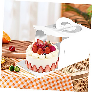 NOLITOY Handheld Cake Carrier Box 10pcs Cake Packing Boxes for Wedding Birthday