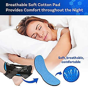 Elrisme Plantar Fasciitis Night Splint, 3-in-1 Relief Set, Night and Day