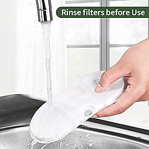 Cat Water Fountain Filters for Capsule 71oz/2.1L BPA-Free Cat Pet Fountain,Pack of 8 Replacement Filters with 8 Pre-Filter Sponges