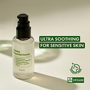 PURITO Centella Unscented Serum, for All Skin Types, Ampoule, Soothing, Calming, Facial Serum for face, Vegan & Cruelty-Free, Korean Skin Care, 60ml 2fl.oz