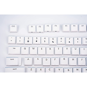 wj forG915 Full Set of 109/87 Keycaps Replacement G915/G913/G815/G813 TKL RGB Gaming Mechanical Keyboard (87 Keys White G915)